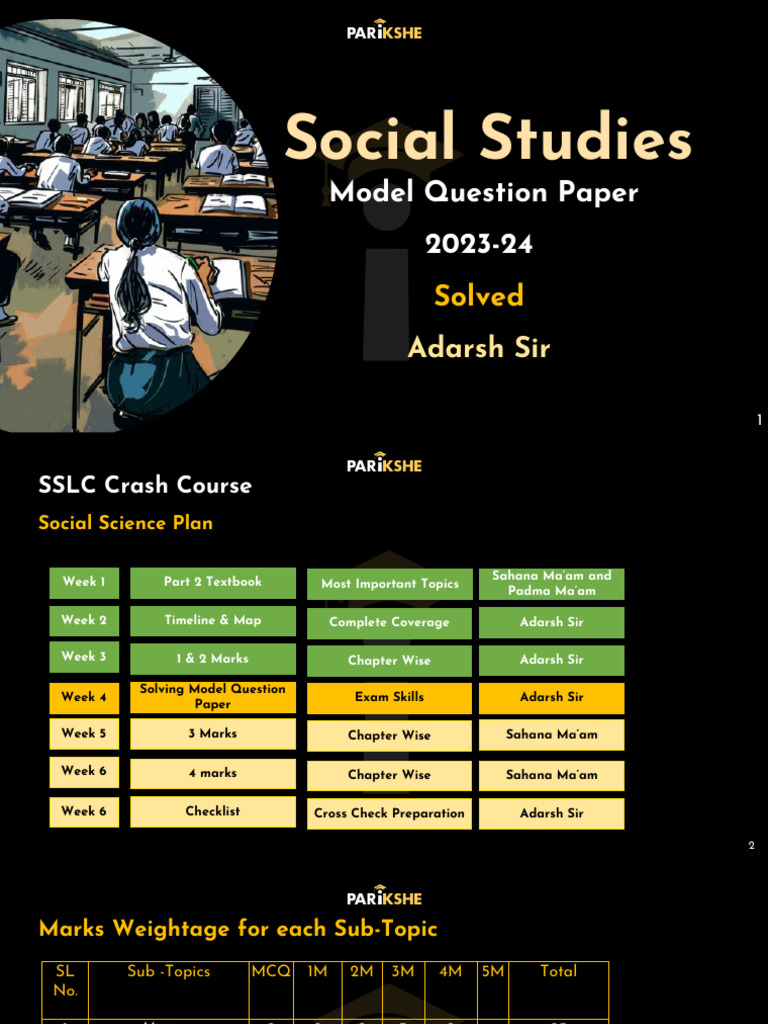 SSc-Model Question Paper Solved 2023-24 | PDF | Green Revolution ...