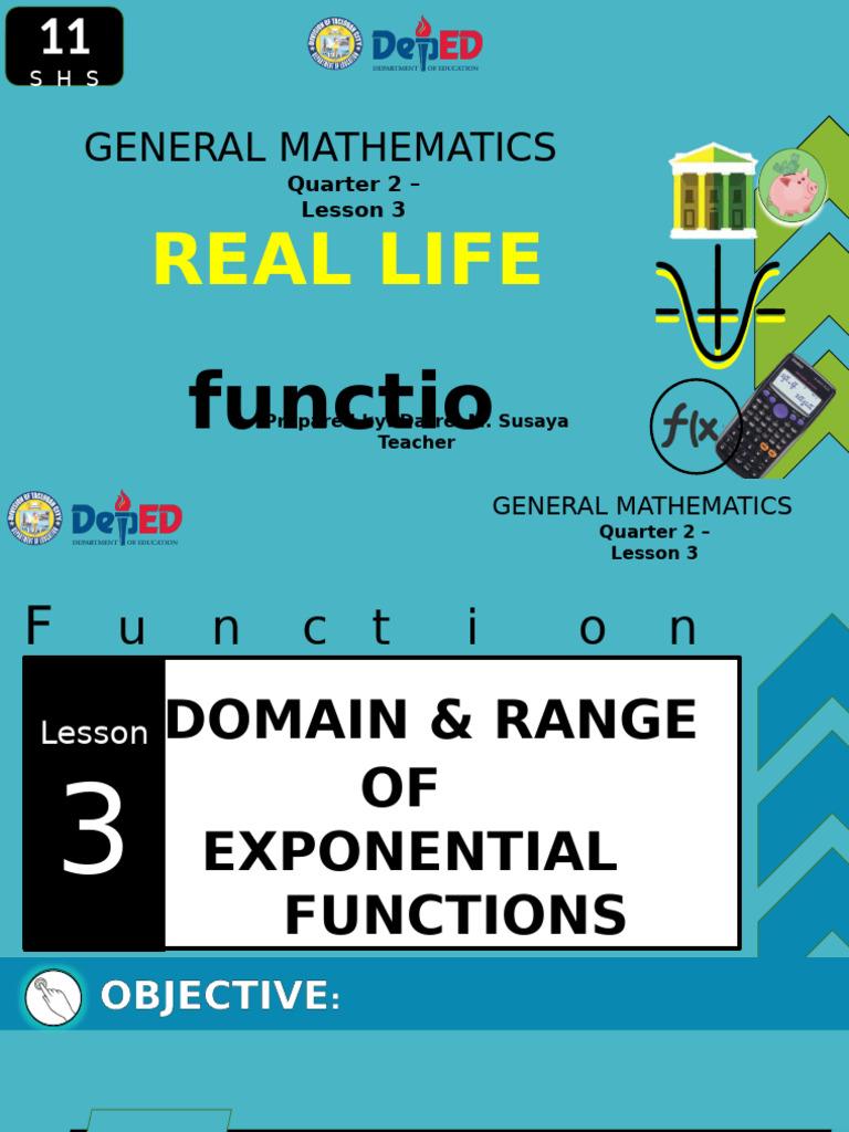 Domain & Range of Exponential Functions | PDF