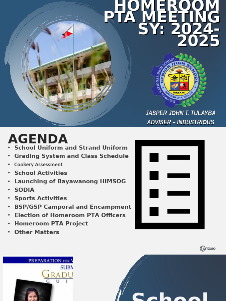 2024-2025 PTA Meeting Agenda | PDF
