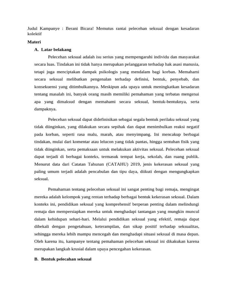 Materi Kampanye Jender | PDF