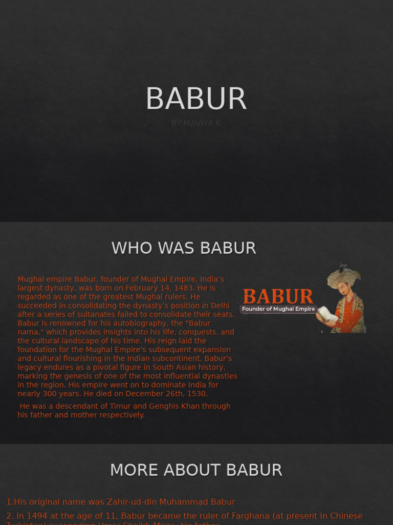 Babur Laptop V53l61ti | PDF | Timurid Dynasty | Mughal Empire