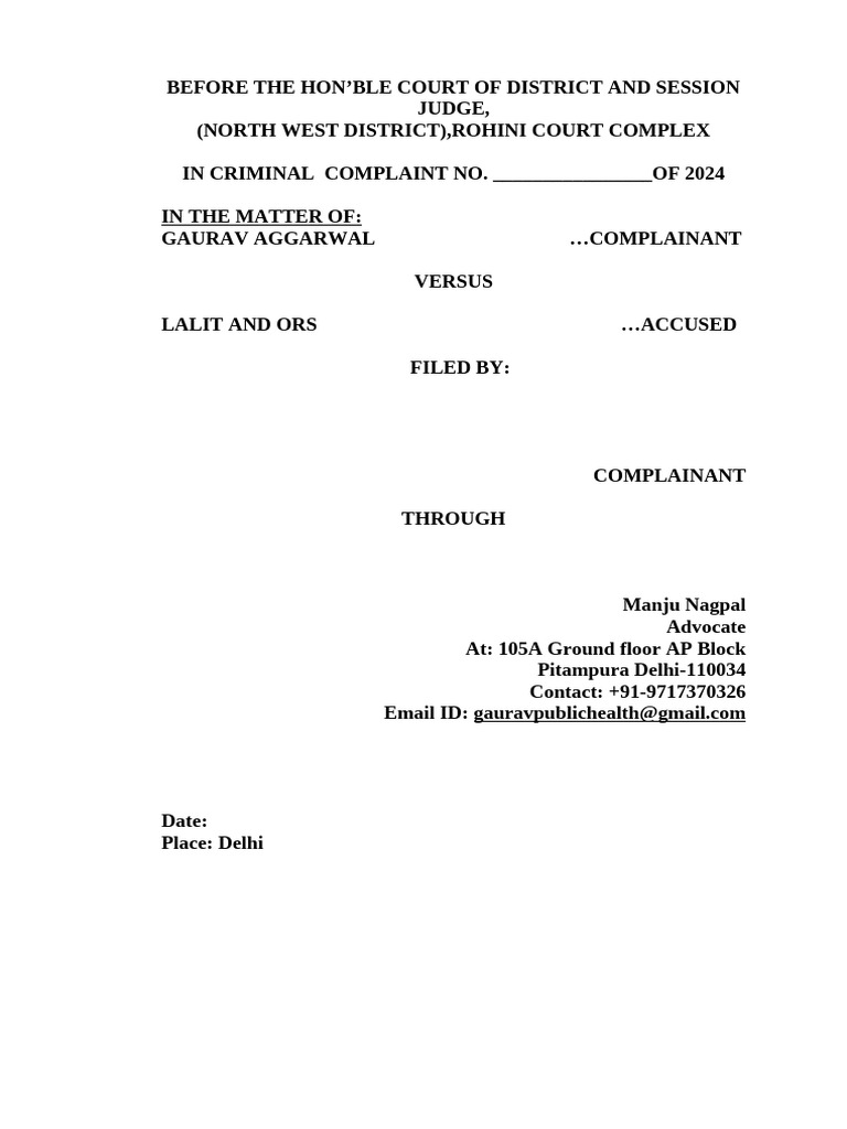 HDFC CRIMINAL CASE Change | PDF | Affidavit | Justice