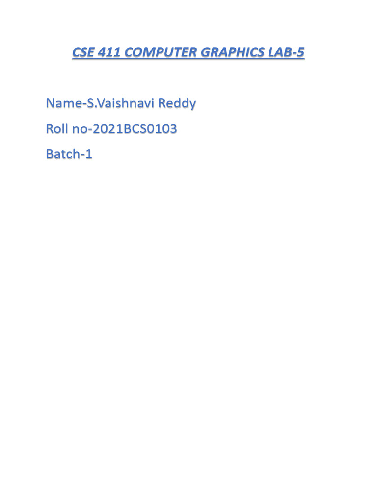 2021BCS0103_CSE411_Lab5 | PDF | Vertex (Geometry) | Theoretical Computer Science