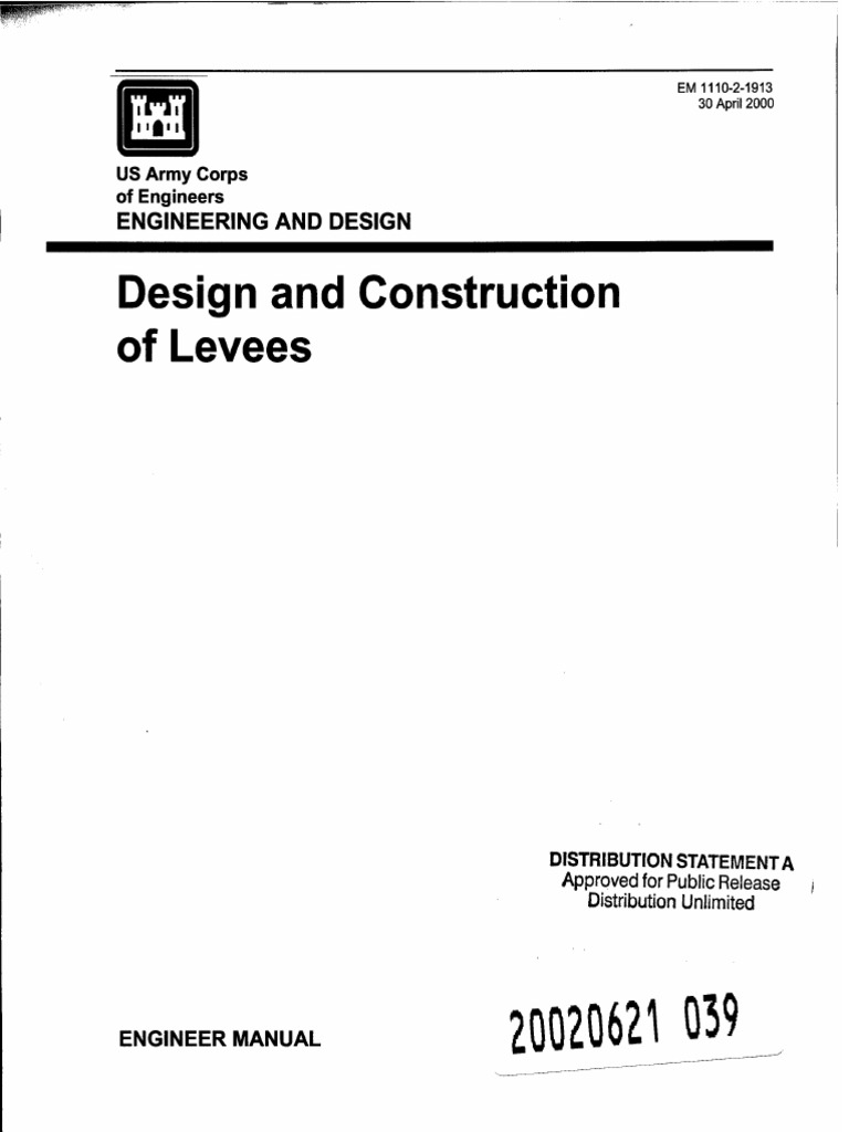 Design and Construction OF LEVEES | PDF | Soil Mechanics | Levee