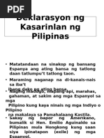 AP Q1 - Ang Deklarasyon NG Kasarinlan at Pagtatag NG Unang Republika | PDF