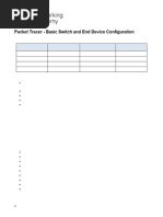 Basic Switch Configuration in Packet Tracer | PDF | Computer Network ...