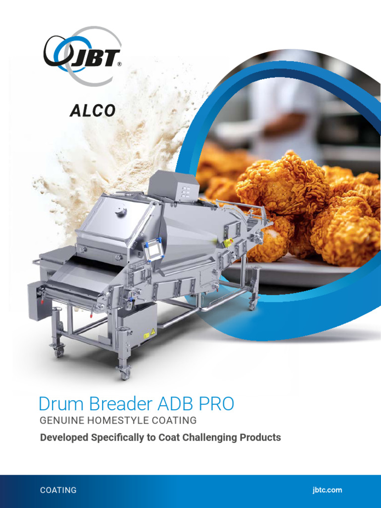 JBT Alco Drum Breader ADB EN | PDF | Foods | Bread Crumbs