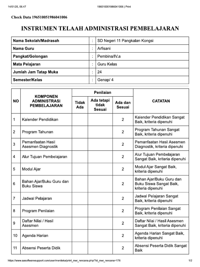 Contoh - Print | PDF