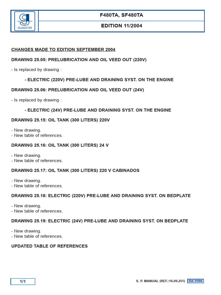 Spare Parts Manual - For Guascor | PDF | Valve | Pump