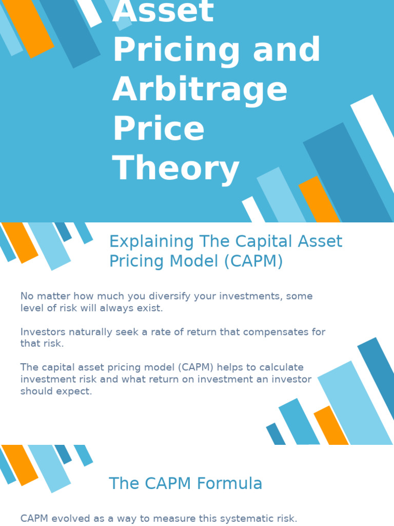 Capital Asset Pricing and Arbitrage Price Theory | PDF | Capital Asset Pricing Model | Financial ...