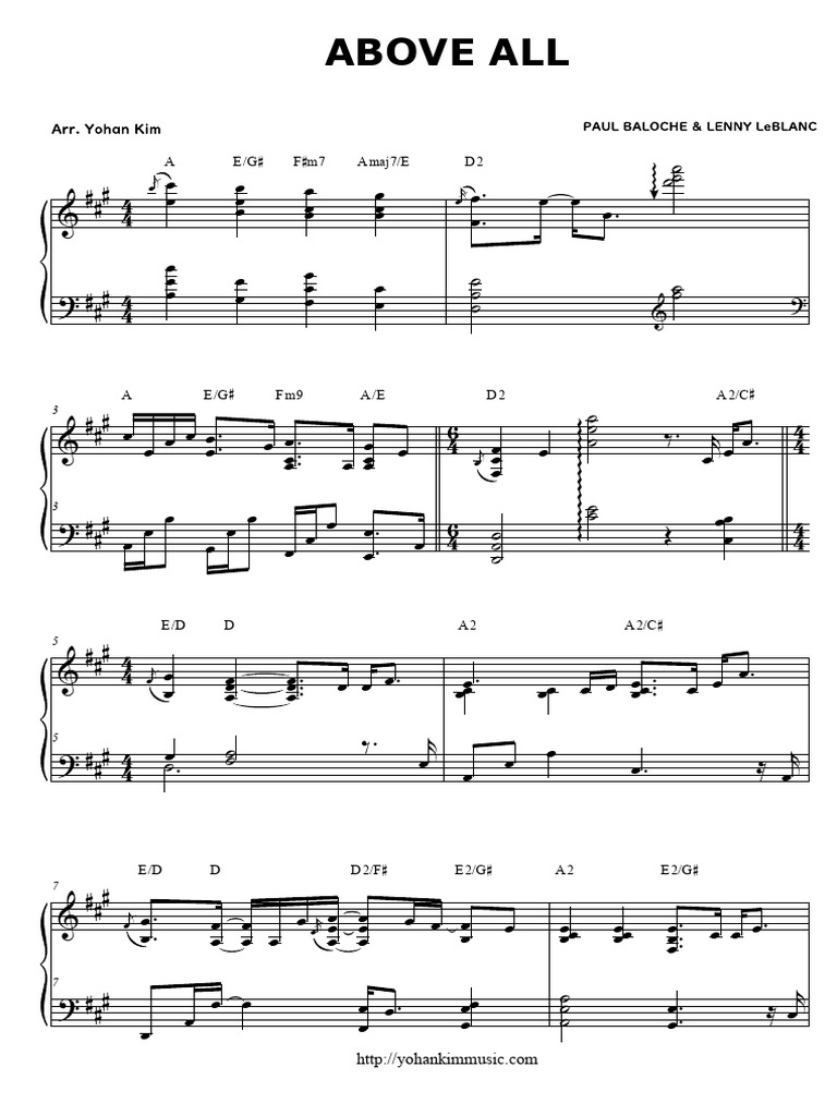 Above All-Full Score-Fix | PDF