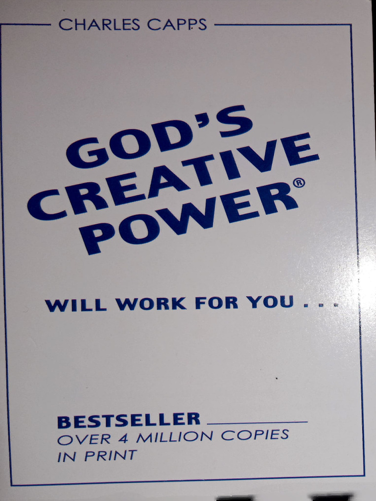 Charles Capps God's Creative Power® | PDF