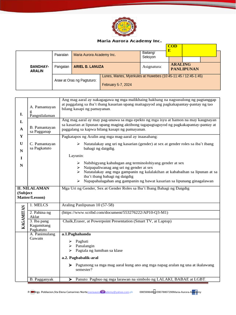 AP10-LP Q3W1 (2) | PDF
