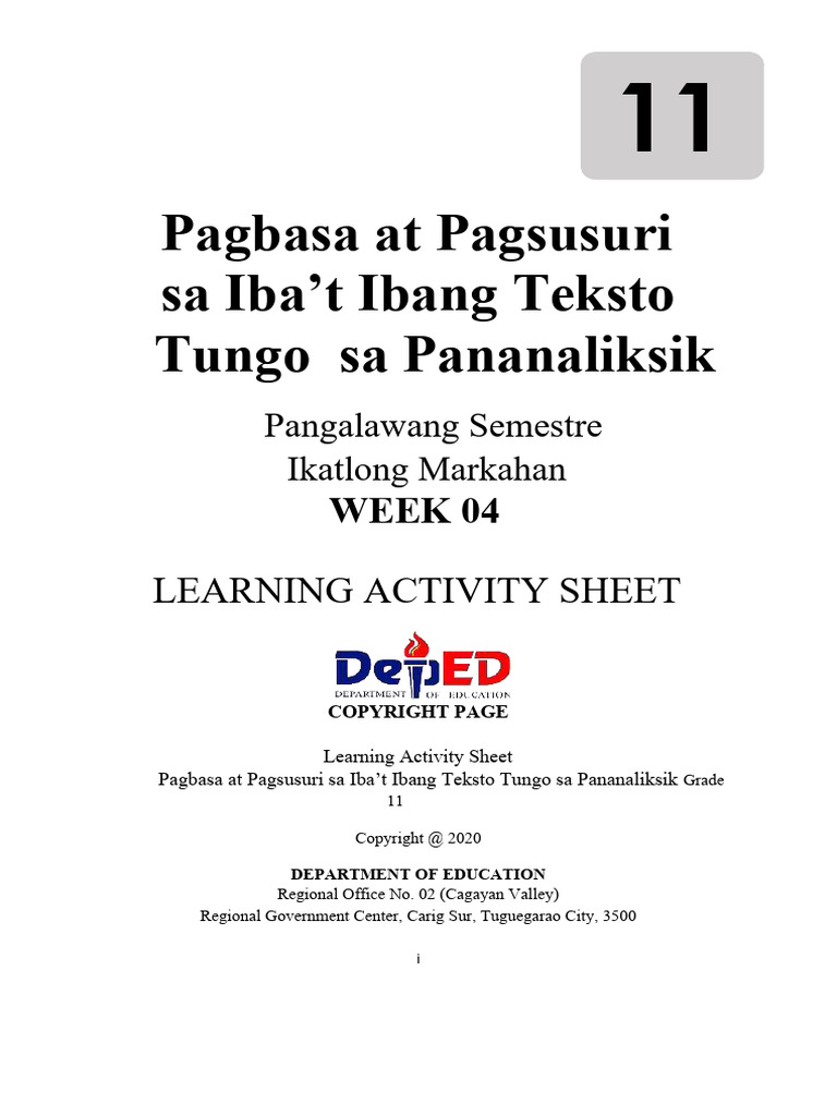 PPITTP LAS Quarter 3 WEEK 4 | PDF