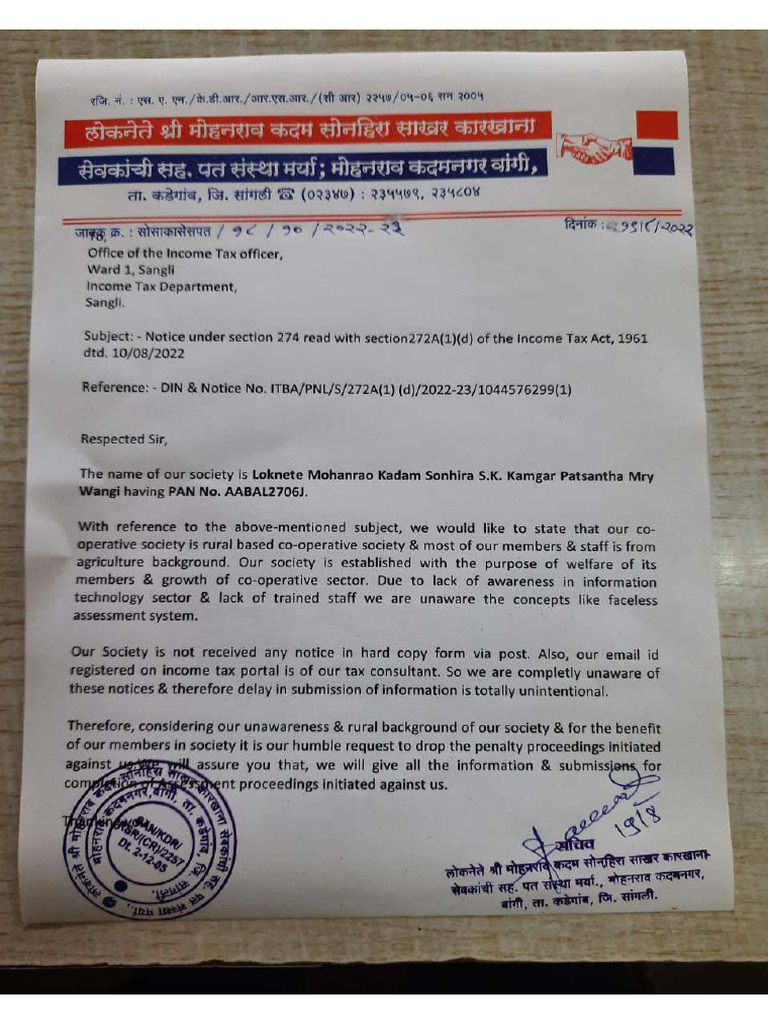 Income Tax notice reply | PDF