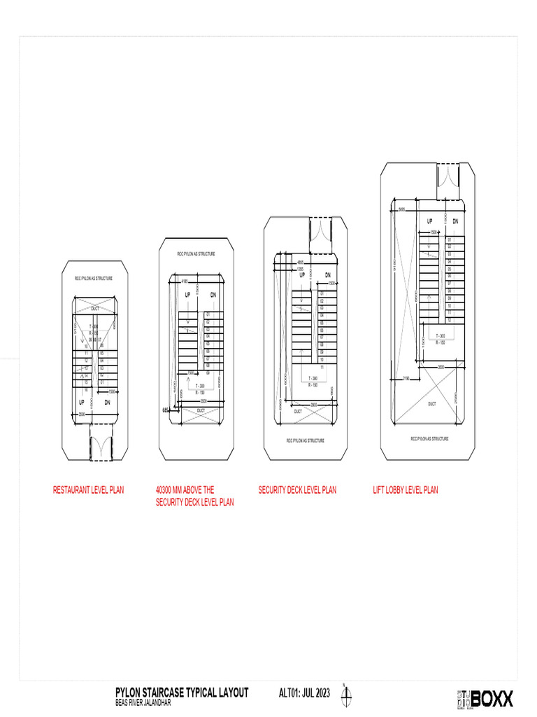 Beas Bridge Pylon Floor layouts-Beas STAIRCASE LAYOUTS | PDF