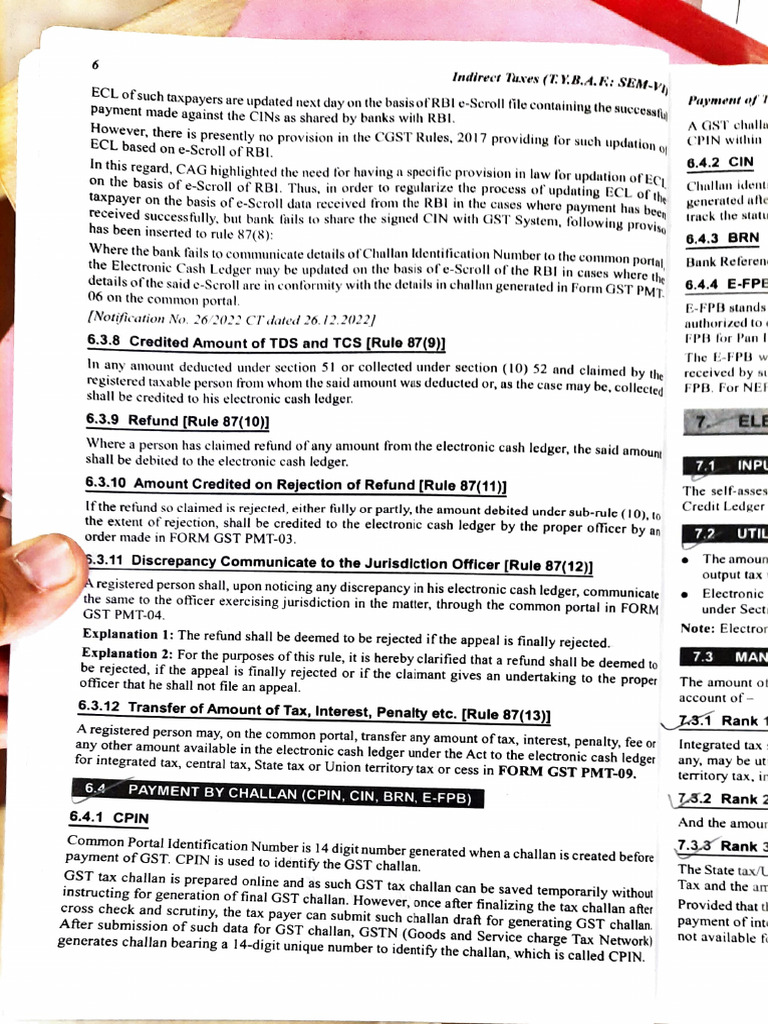 Tybaf Important Notes | PDF