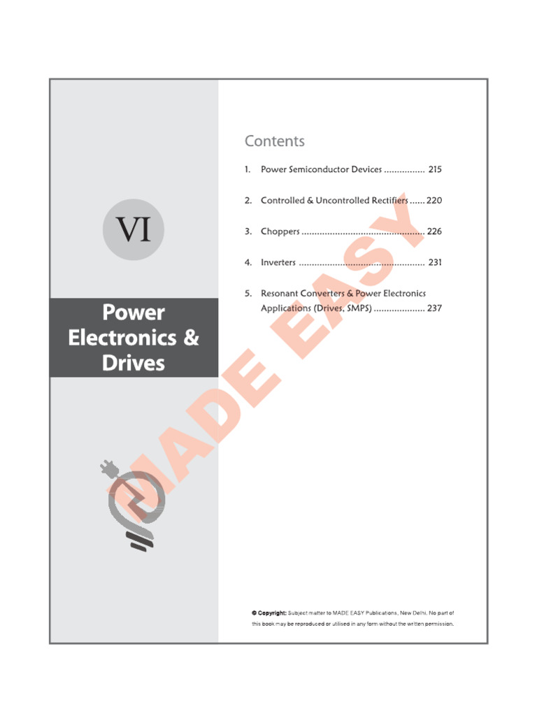 Power Electronics and Devices WB Notes | PDF