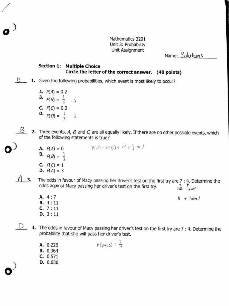 Solutions For Handout Assignment 3 | PDF