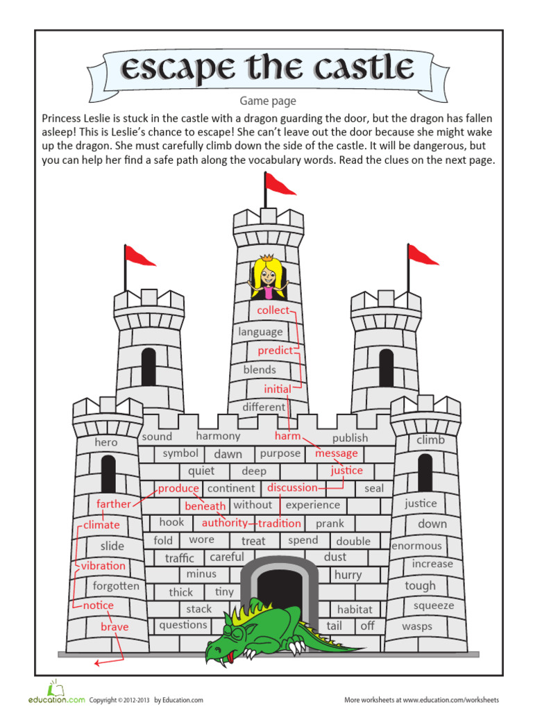 Answer Escape The Castle Vocabulary | PDF