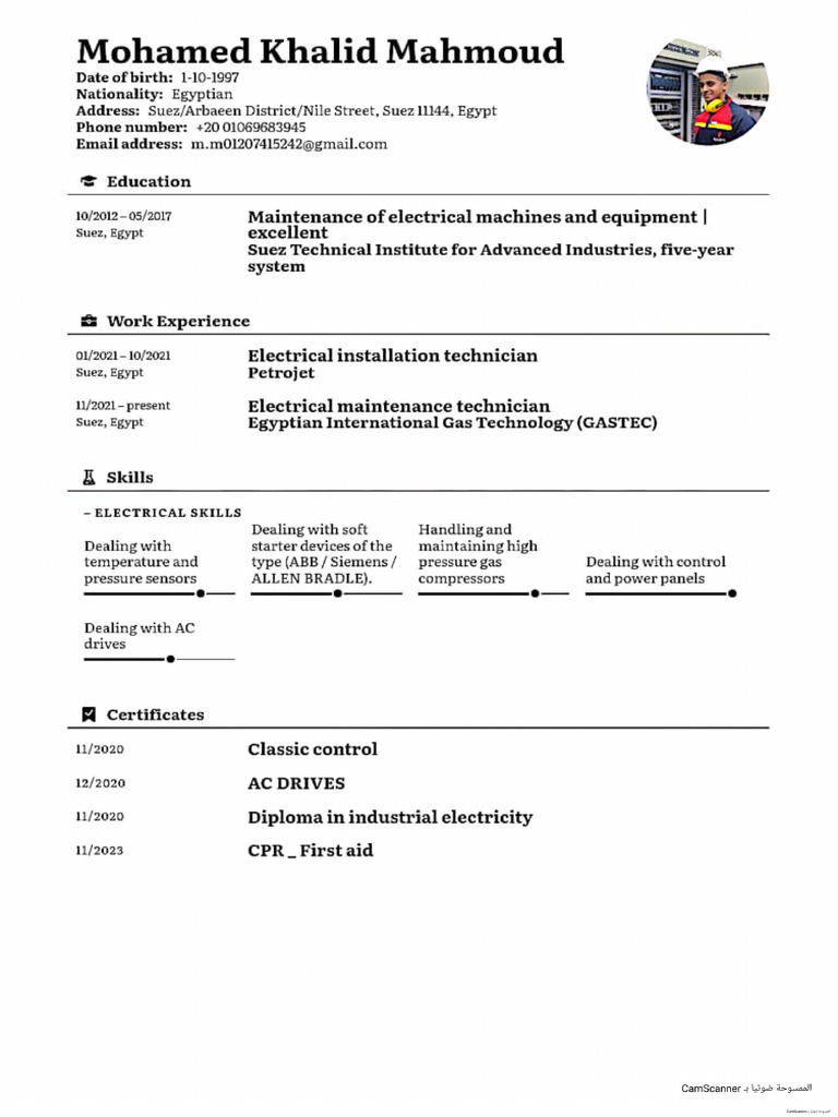 .PDFCV Mohamed Khaled CV | PDF