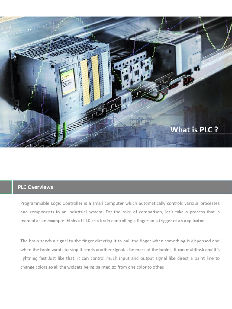 4 PLC PLC Overviews | PDF | Programmable Logic Controller | Electrical ...