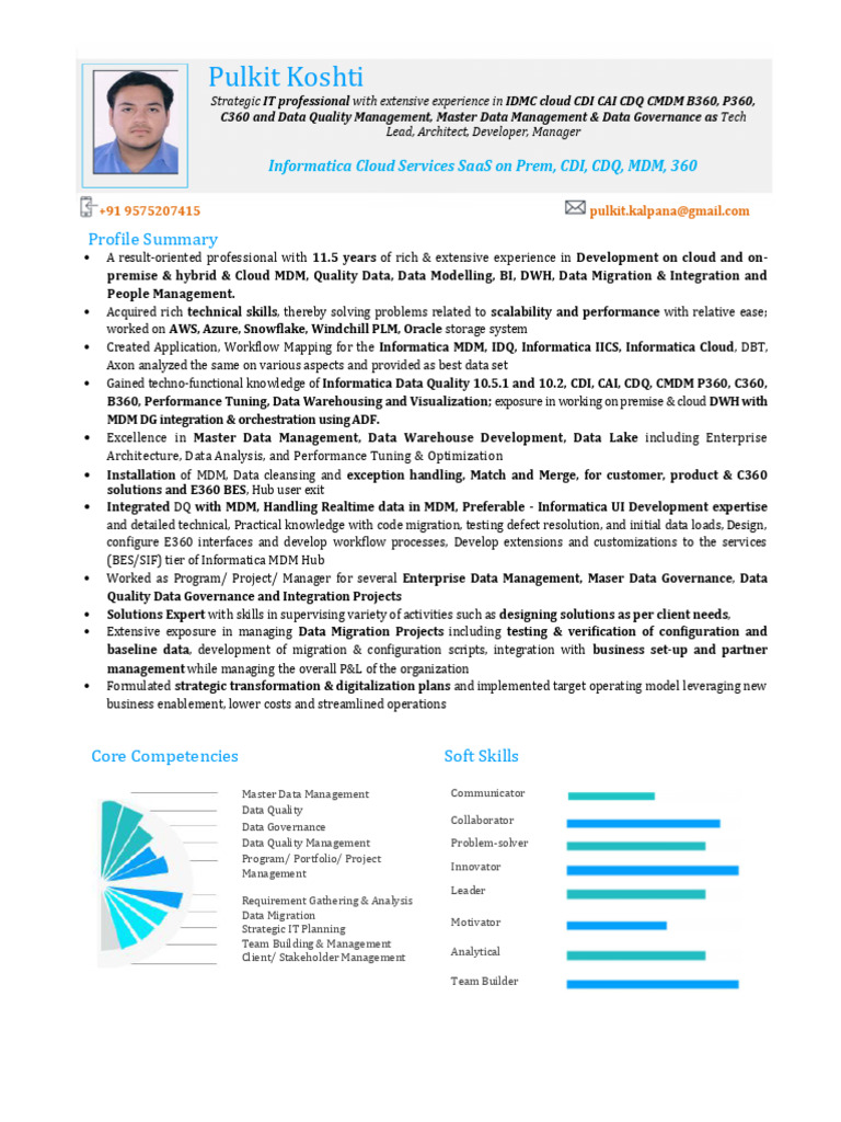 Pulkit Koshti - Informatica MDM | PDF | Cloud Computing | Data Warehouse