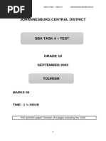 2024 Grade 10 Data Handling Task MG | PDF | Tourism