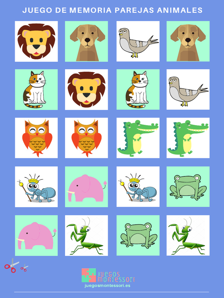 Memorama de Animales | PDF
