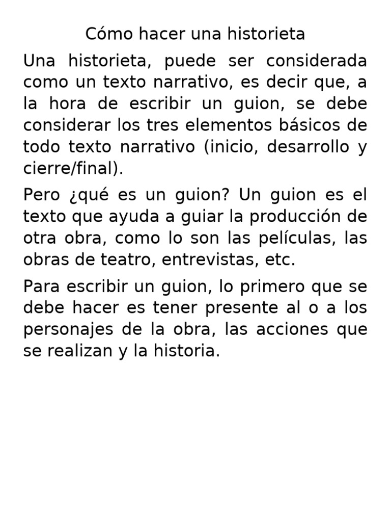 Cómo Hacer Una Historieta | PDF