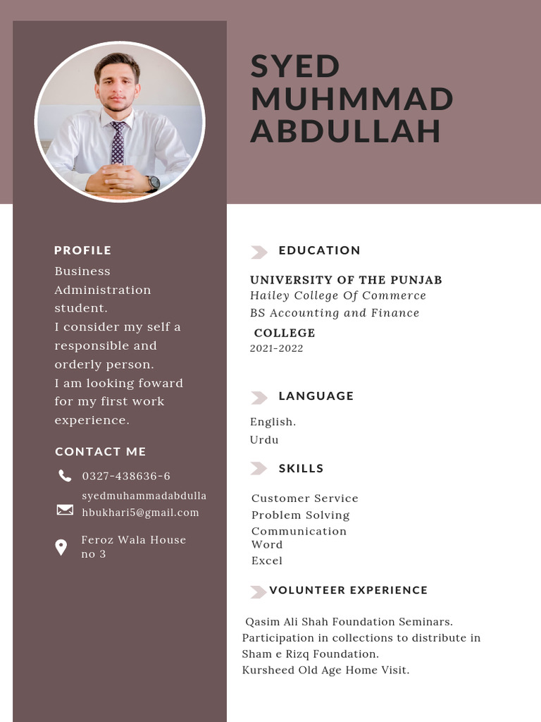 Syed Muhammad Abdullah | PDF