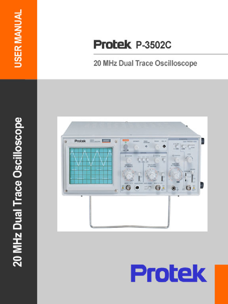 Protek P 3502c User SM Osilaskop | PDF