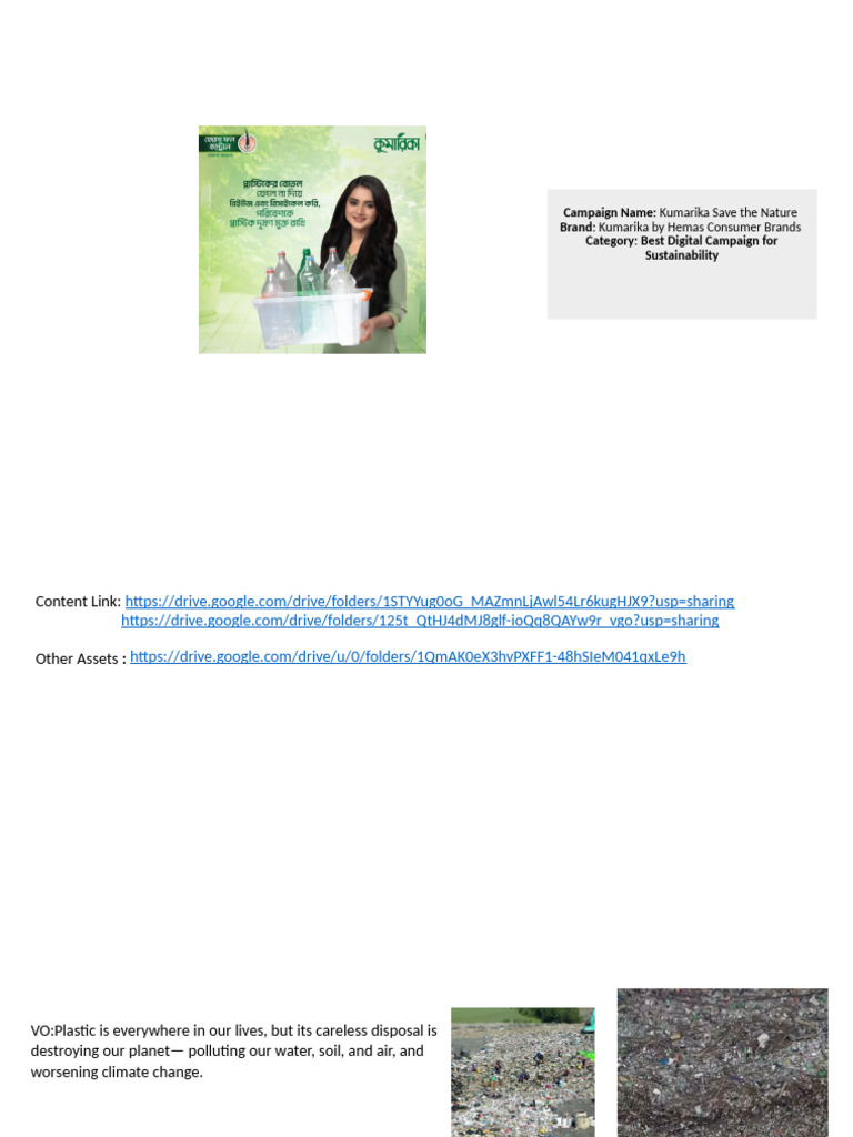 Kumarika - Best Digital Campaign For Sustainability | PDF | Recycling | Waste
