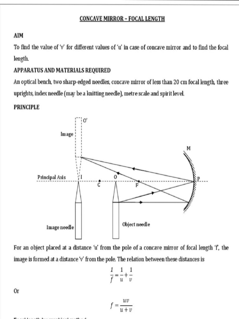 Concave Mirror Practical 29-Dec-2024 11-44-04 | PDF
