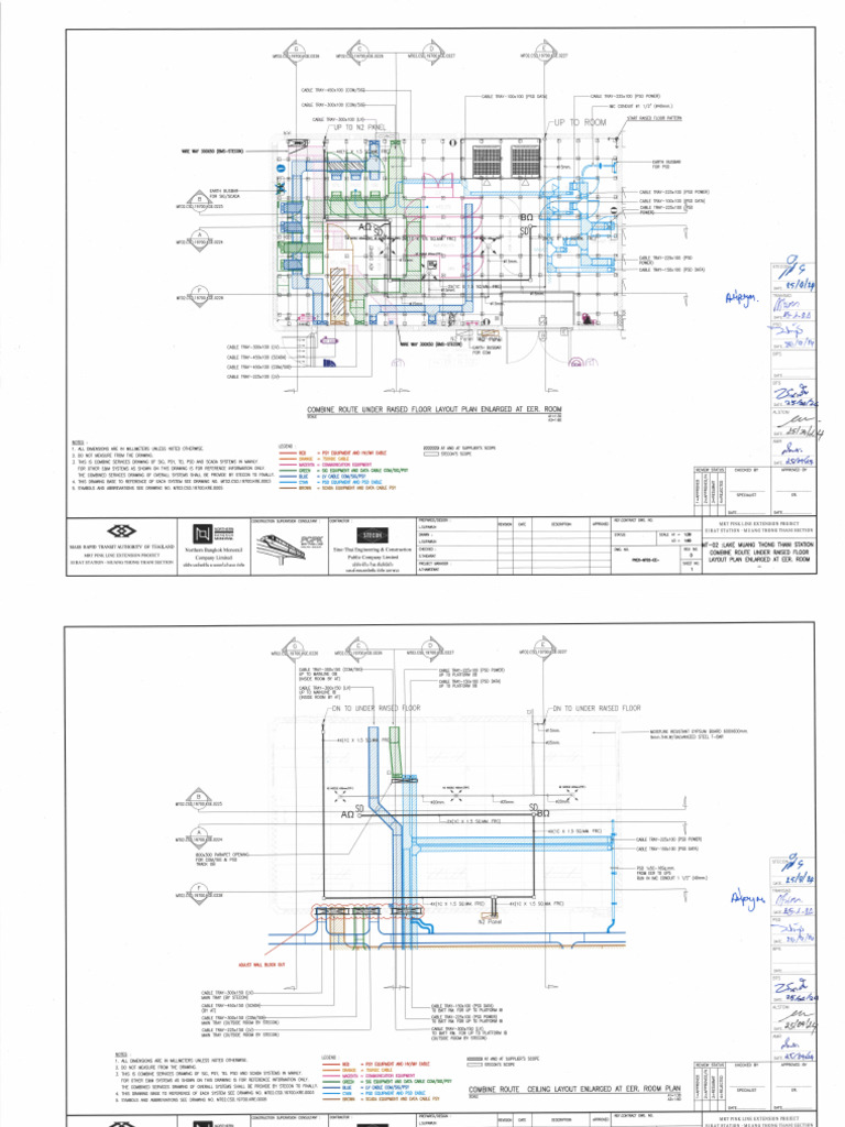 CSD MT02 Combine Route Line Under Raised Floor Eer Room | PDF