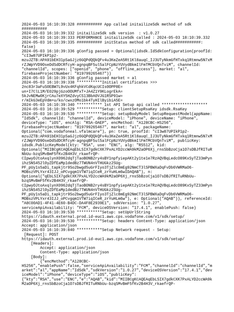 Id SDK Logs | PDF | Espionage Techniques | Computing