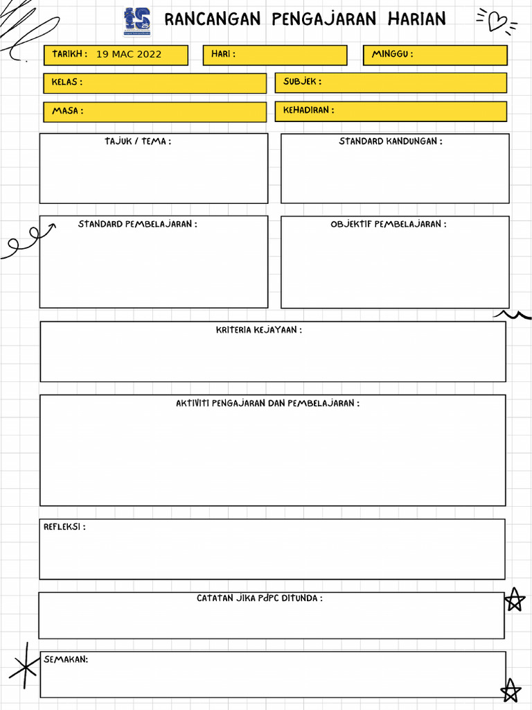 Templet RPH 2025 | PDF