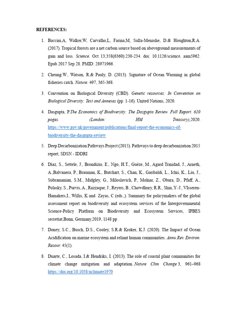 references .climate | PDF | Intergovernmental Panel On Climate Change | Climate Change