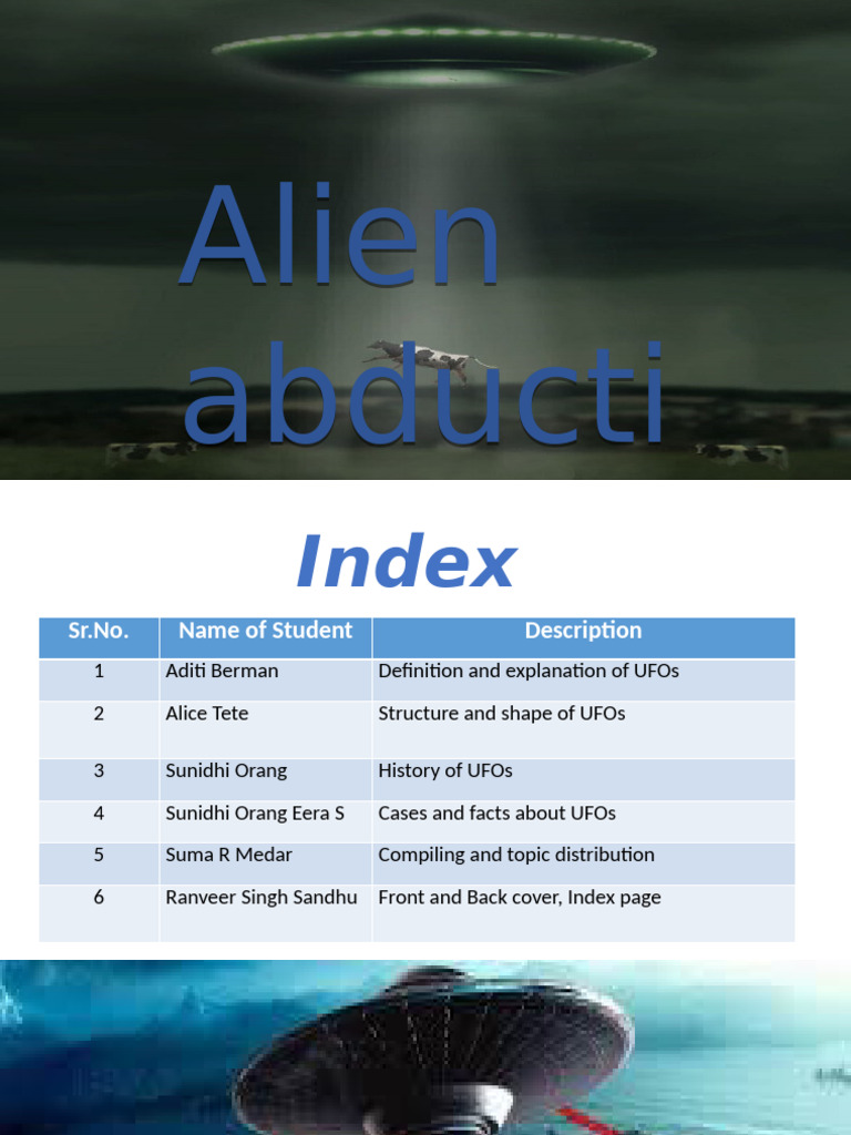 alien abductions | PDF