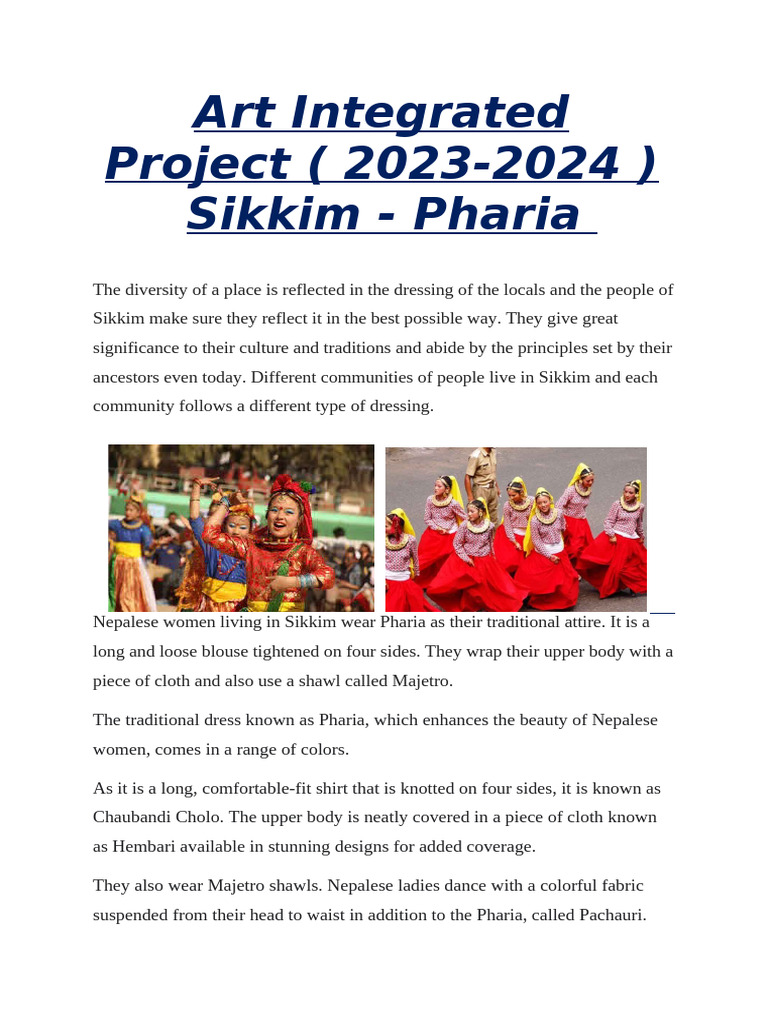 SST Project Pharia Dress by - Ranveer Singh | PDF