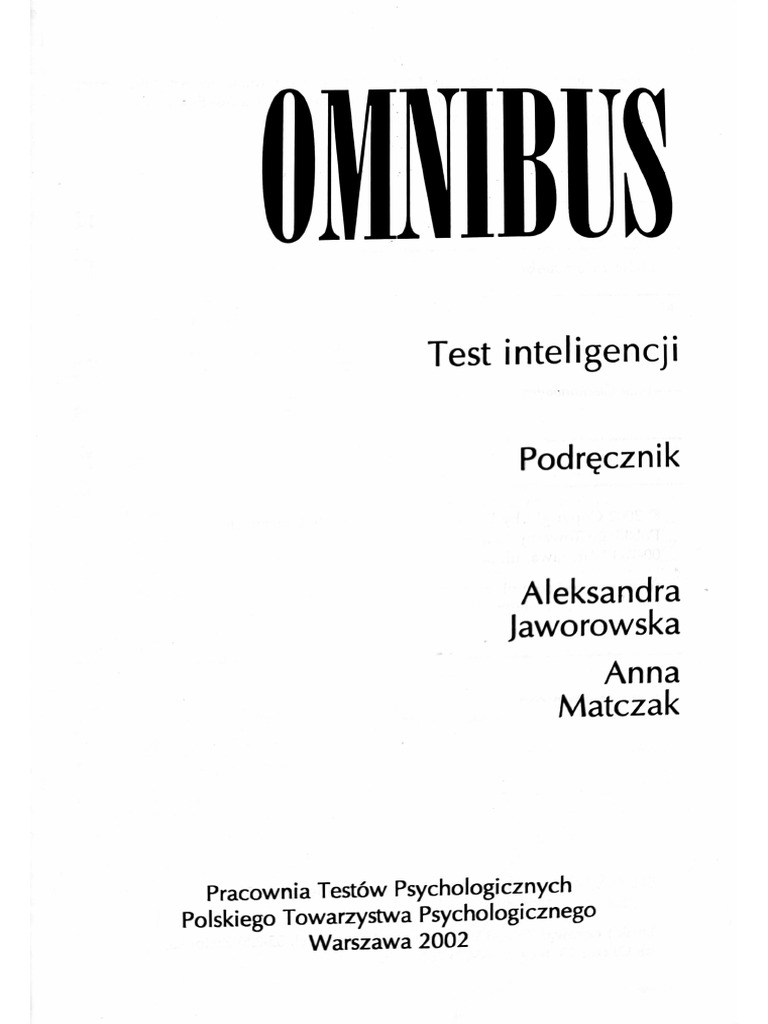 OMNIBUS Podrä Cznik 3 | PDF