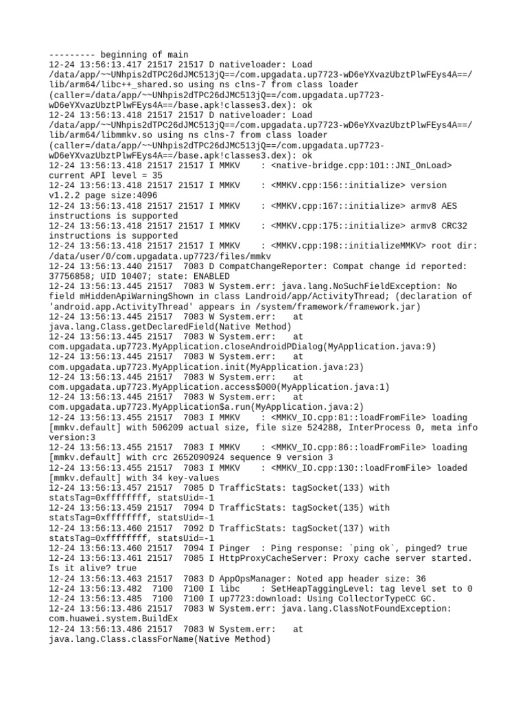 Com.upgadata.up7723 Logcat | PDF | Cache (Computing) | Android (Operating System)