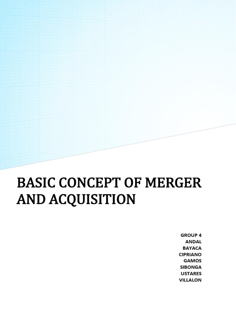 Group 4 Narrative Report | PDF | Mergers And Acquisitions | Takeover