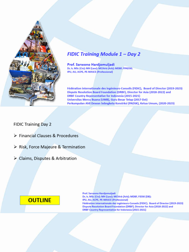 PLN Fidic Module 1 Day 2 | PDF | Employment | Breach Of Contract