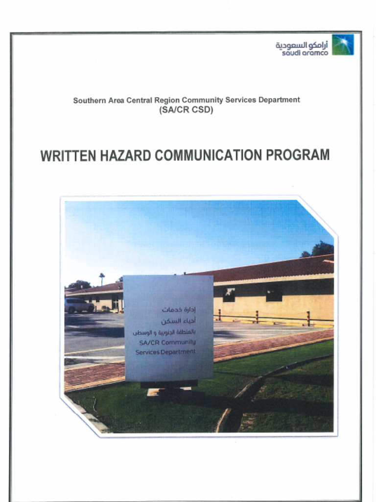 SACR Written Hazcom Program | PDF
