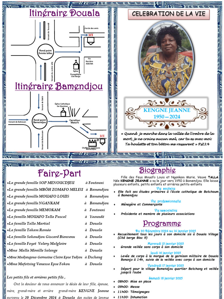 Faire - Part - MAMAN JEANNE | PDF