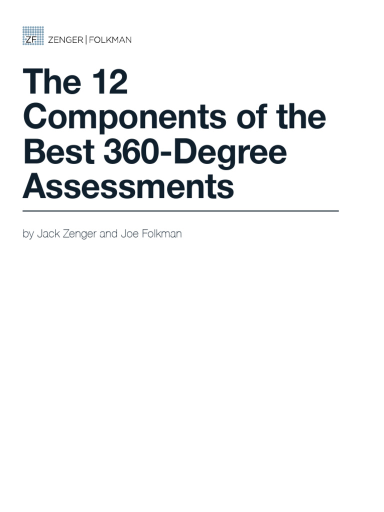How To Administer 360 Assessments | PDF | Psychology | Leadership