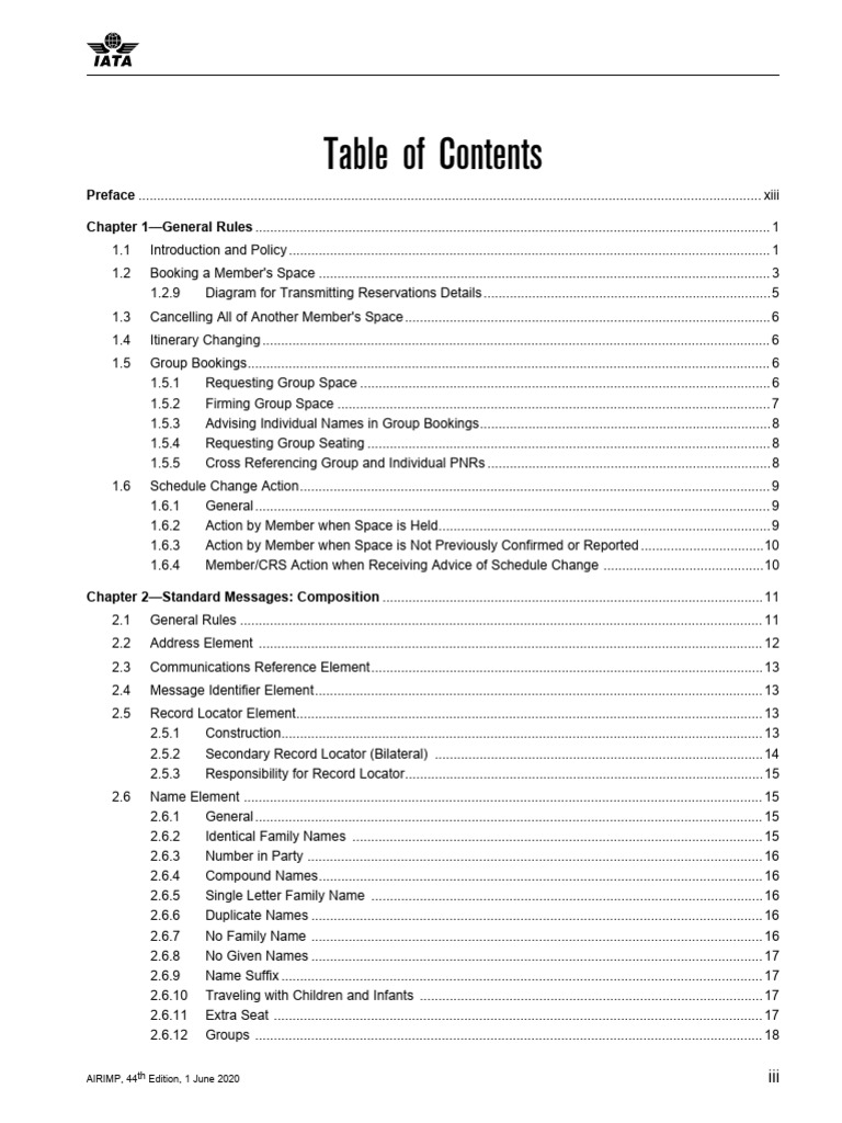 airimp-table-of-contents (1) | PDF | Computing | Civil Aviation