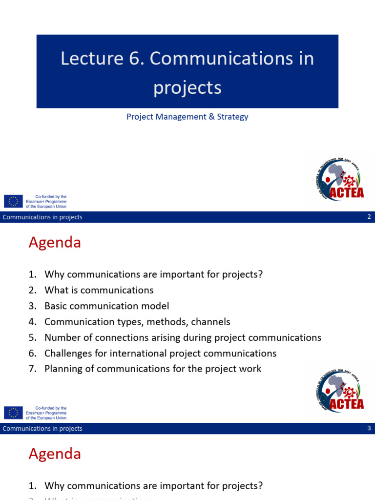 ACTEA-M3C1-Chapter 5. Lecture 6 | PDF | Communication | Nonverbal Communication