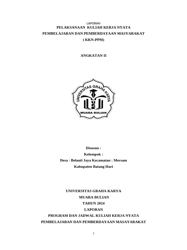 Laporan Proker Fix 2 | PDF